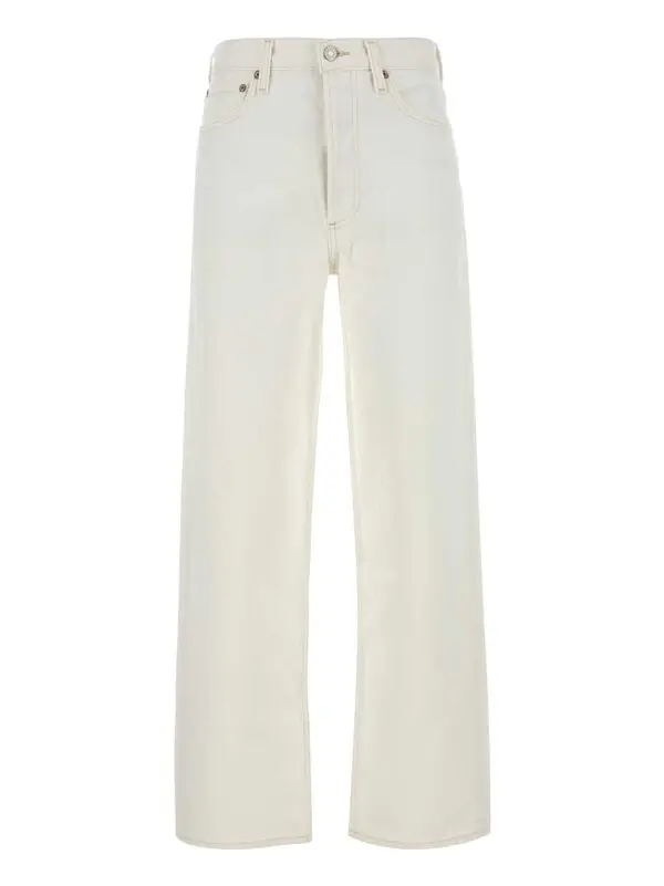 AGOLDE Henson Wide Leg Jeans - White