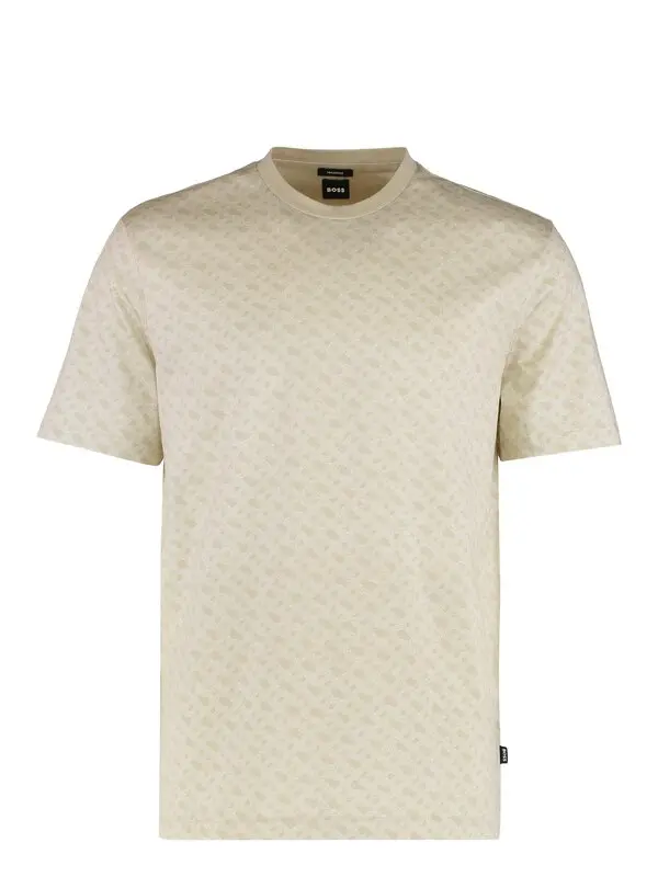 BOSS Classic Fit Cotton T-shirt - Beige