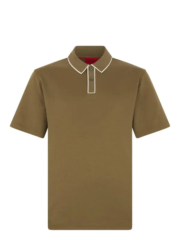BOSS Classic Cotton Polo Short Sleeve - Khaki