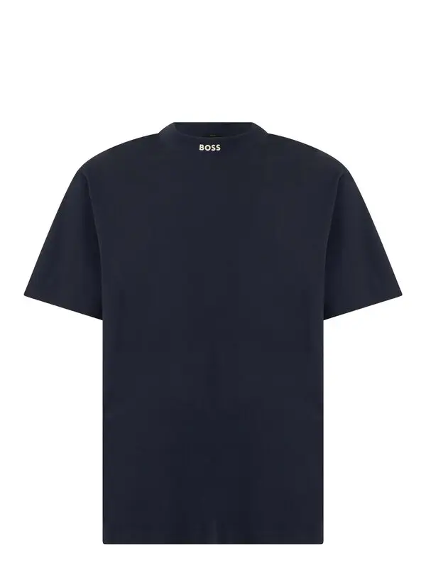 BOSS Classic Fit T-shirt In Ethestic Cotton - Blue