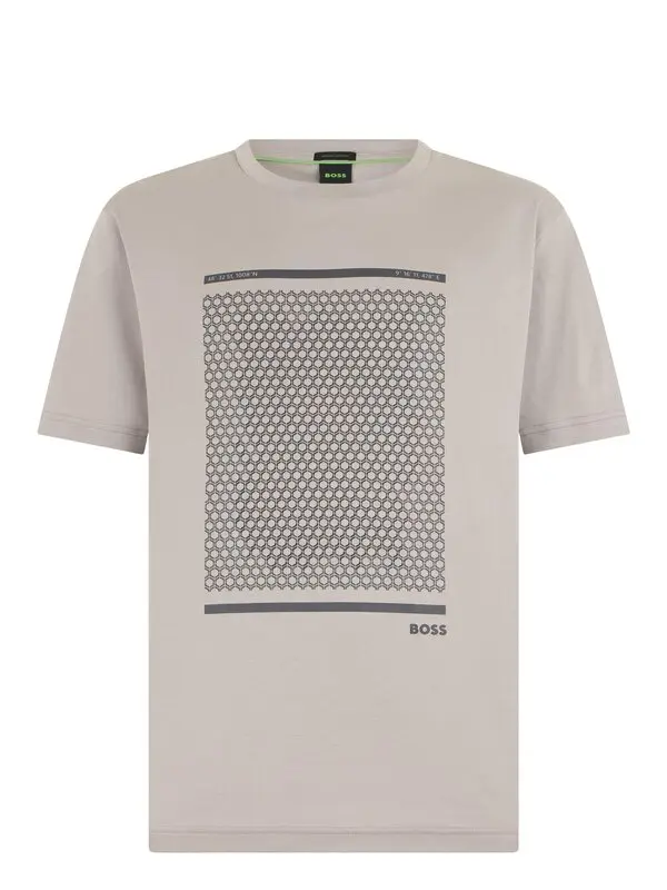 BOSS Minimalist Cotton Mini T-shirt - Turtledove