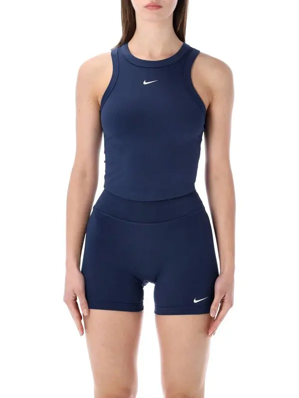 Nike Slim Fit Cropped Tank Top For - Blue