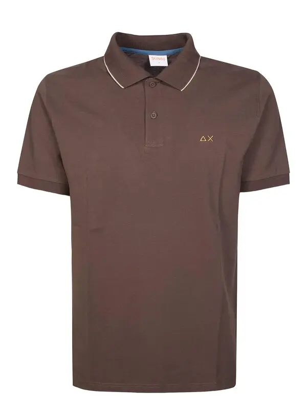 SUN 68 Polo Contrast Mini For - Marrone