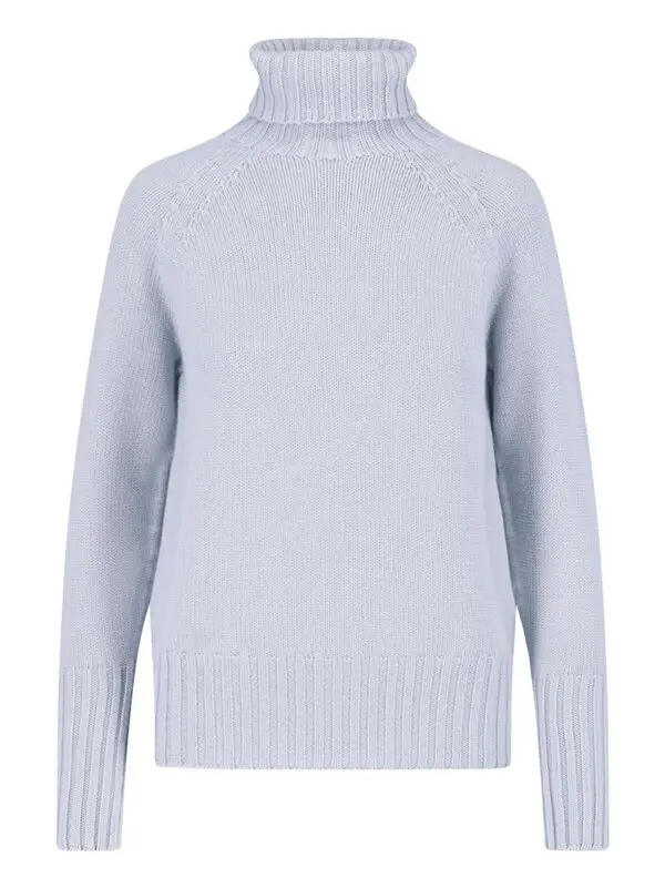 DRUMOHR Turtleneck Sweater - Light Blue