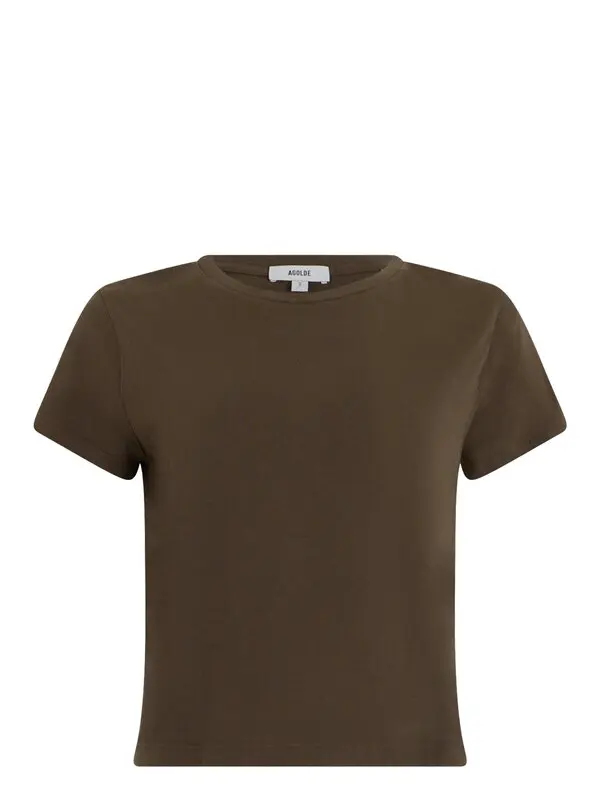 AGOLDE Short-sleeve Cotton T-shirt - Brown