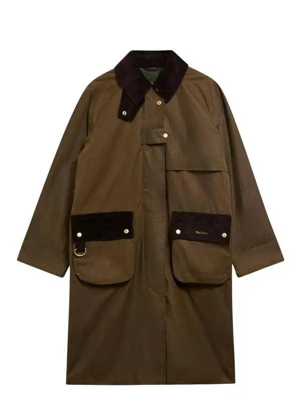 Barbour Corduroy Collar Field Coat - Brown