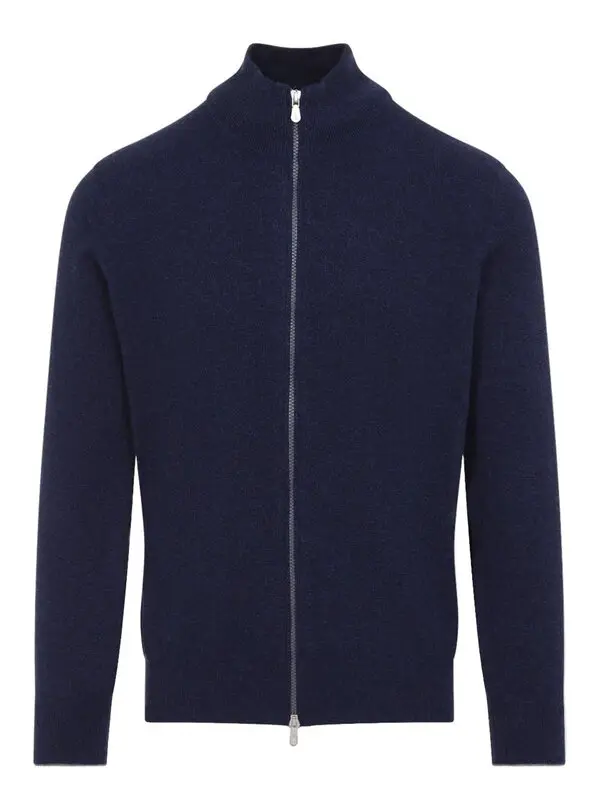 Brunello Cucinelli Cashmere Full-zip Cardigan For - Blue