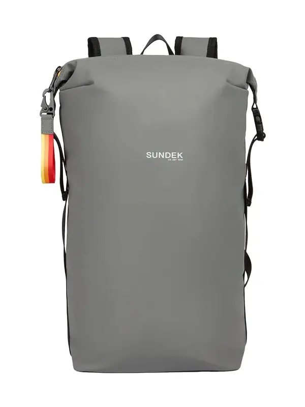 Sundek Mini Backpack With Fashionable Closure - Medium Grey