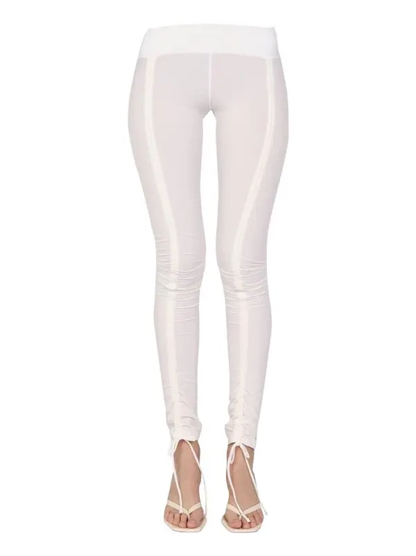 HUALA High Waist Leggings For - White