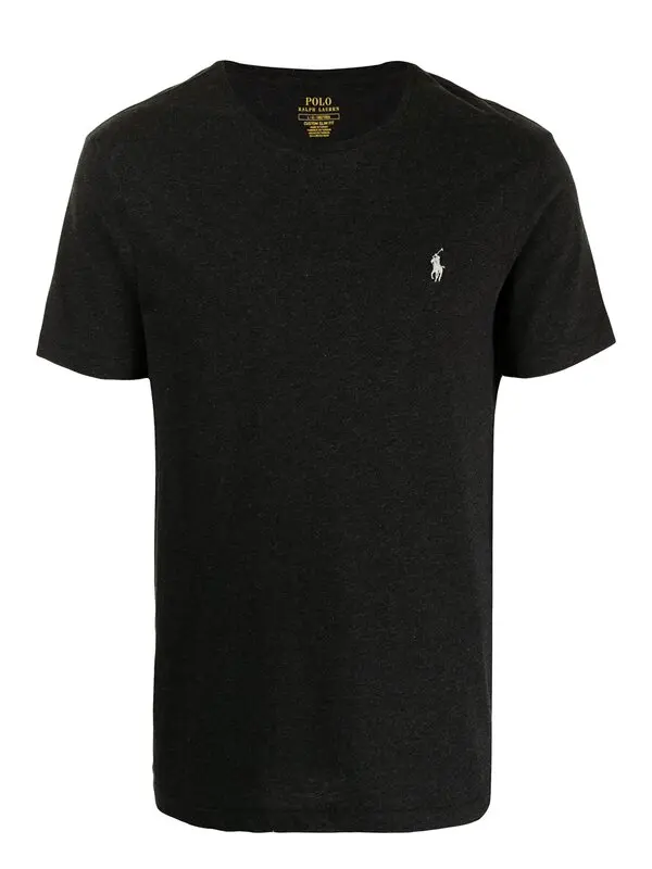 Polo Ralph Lauren Signature Embroidered Crew Neck T-shirt - Nero