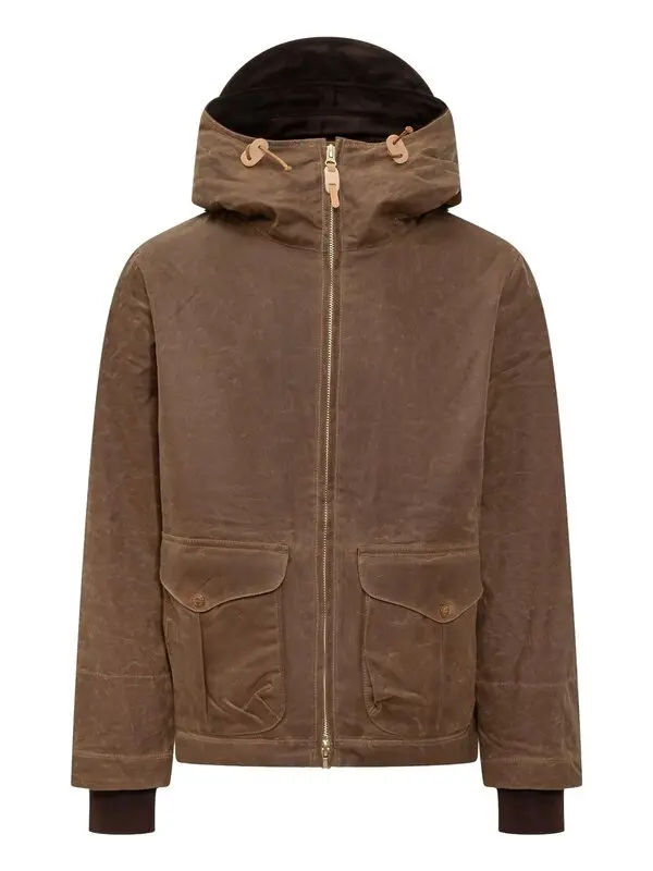 MANIFATTURA CECCARELLI Hooded Cotton Jacket - Dark Tan
