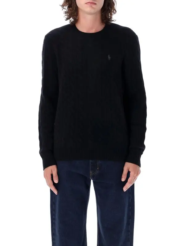 Polo Ralph Lauren Crew Neck Wool Cashmere Sweater - Nero