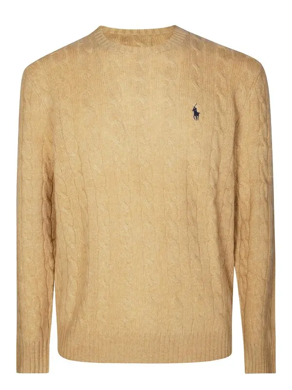 Polo Ralph Lauren Cable-knit Wool And Cashmere Sweater - Beige