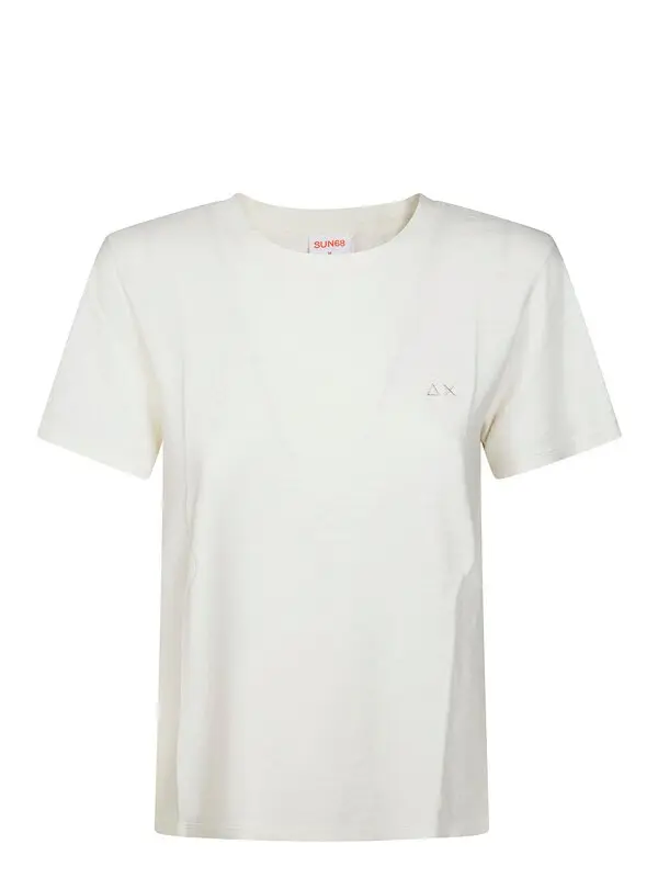 SUN 68 Fiamatta Mini T-shirt - Bianco