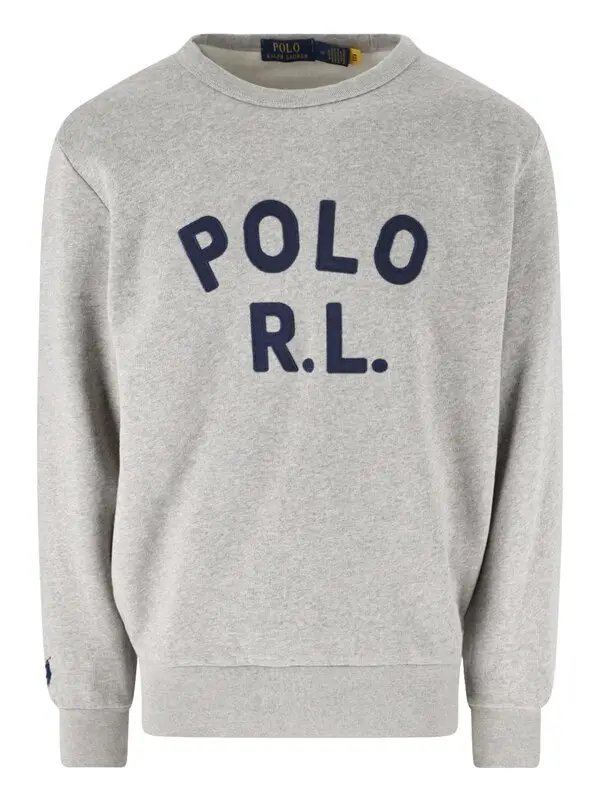 Ralph Lauren Cotton-blend Crew Neck Sweatshirt - Grey