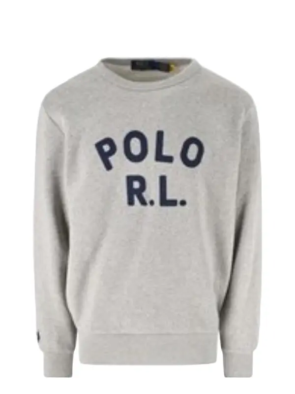 Ralph Lauren Cotton-blend Crew Neck Sweatshirt - Grey