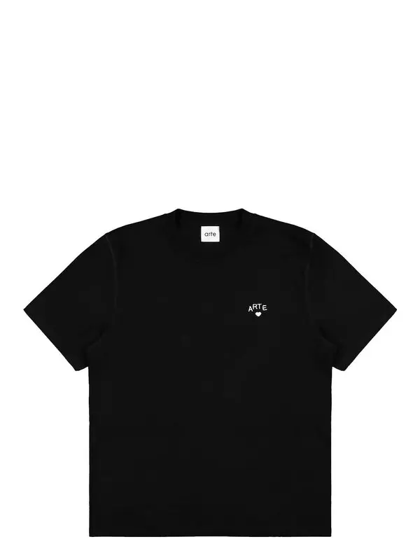 ARTE ANTWERP Mini Logo Cotton T-shirt - Black