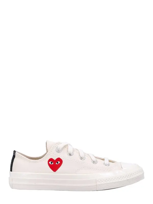 CONVERSE X COMME DES GARONS PLAY Lace Up Sneakers - White