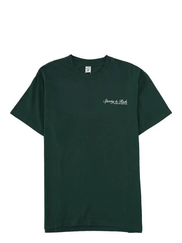 SPORTY & RICH 100% Cotton T-shirt - Green