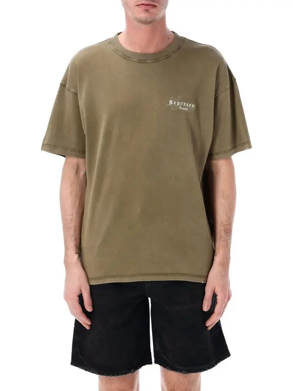 REPRESENT Heritage-inspired Relaxed Fit T-shirt Size - Aged Khaki