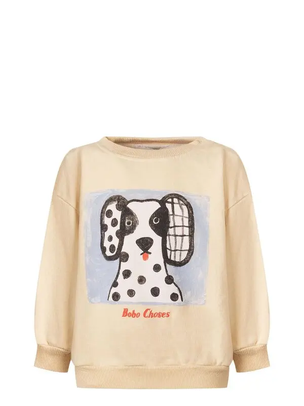 BOBO CHOSES Mini Van Dog Printed Sweatshirt - Yellow