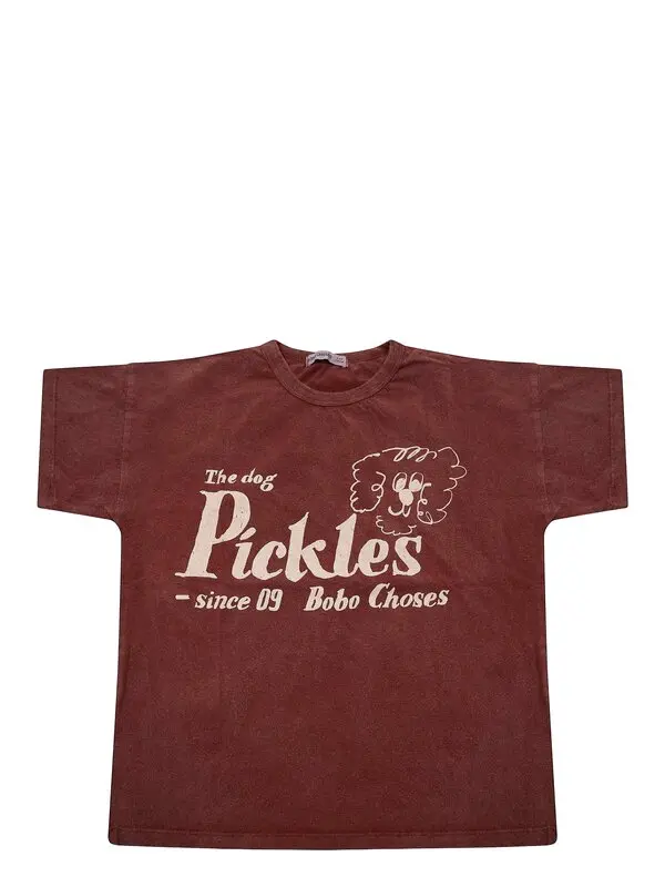 BOBO CHOSES Graphic Dog Print T-shirt - Marrone