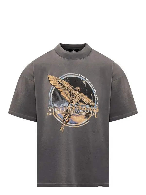 REPRESENT Golofn Tour Graphic T-shirt - Sun Fade Grey