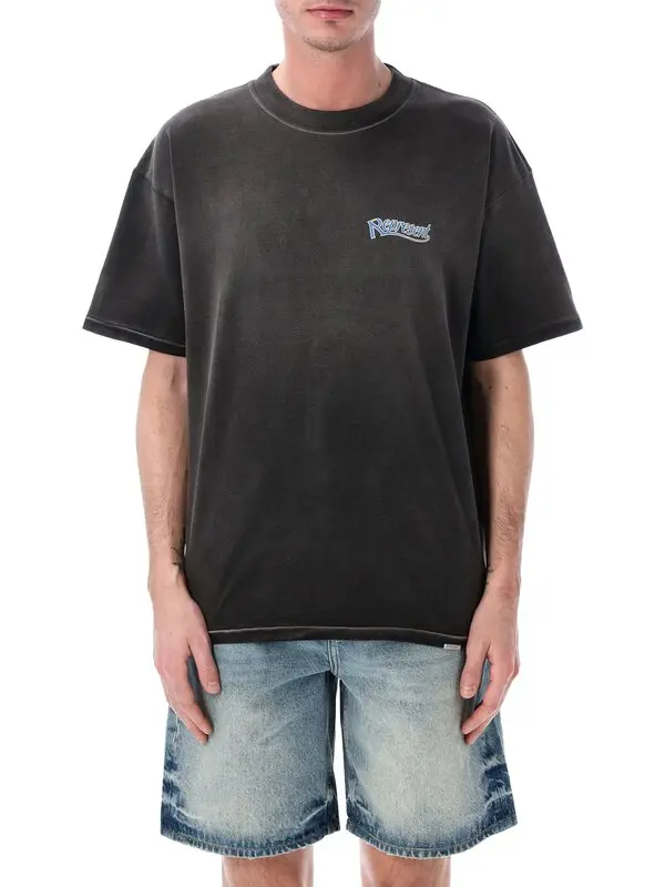 REPRESENT Casual Oversized T-shirt For - Stained Black