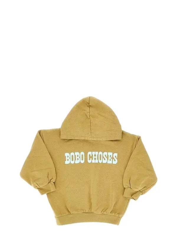 BOBO CHOSES Pop Hoodie In Cotton Blend - Khaki