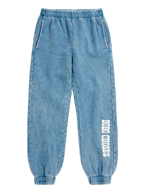 BOBO CHOSES Relaxed Fit Jogging Pants With Logo Detail - Blue