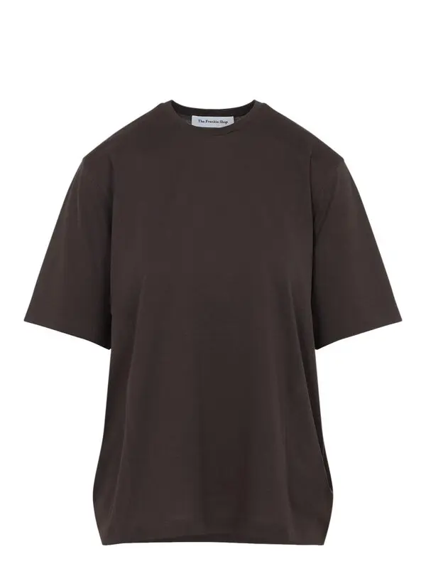 THE FRANKIE SHOP Harper Soft Organic T-shirt For - Brown