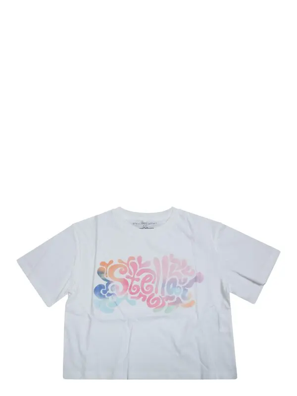 Stella McCartney Mini Logo Print Short Sleeve T-shirt - B9