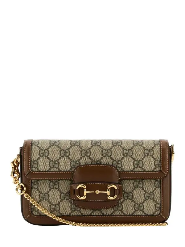 Gucci Mini Horsebit 1955 Fabric Handbag - Printed