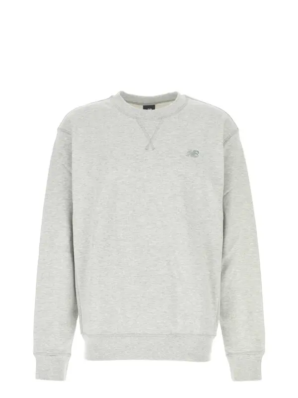 NEW BALANCE Cotton Melange Sweatshirt For - Grey