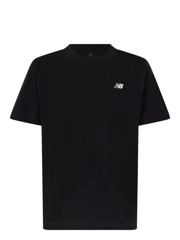 NEW BALANCE Cotton T-shirt With Mini Logo Application - Black