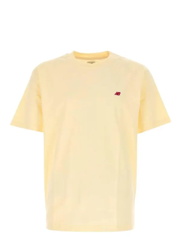 NEW BALANCE Cotton T-shirt - Yellow