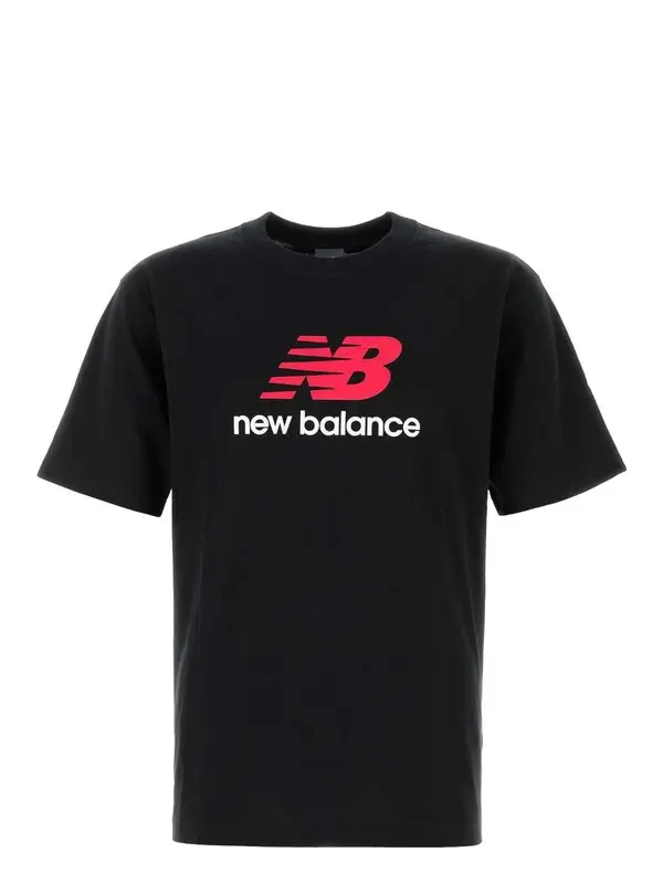 NEW BALANCE 100% Cotton T-shirt - Black