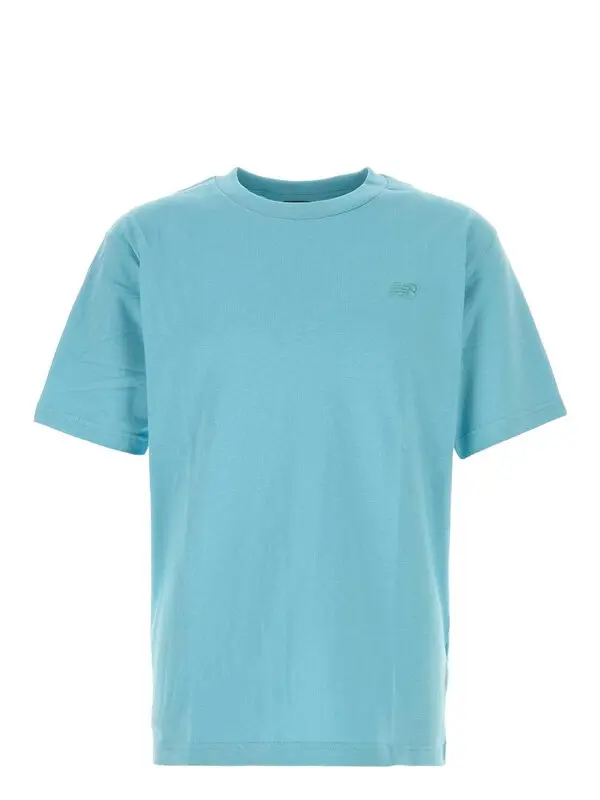 NEW BALANCE 100% Cotton T-shirt - Light Blue