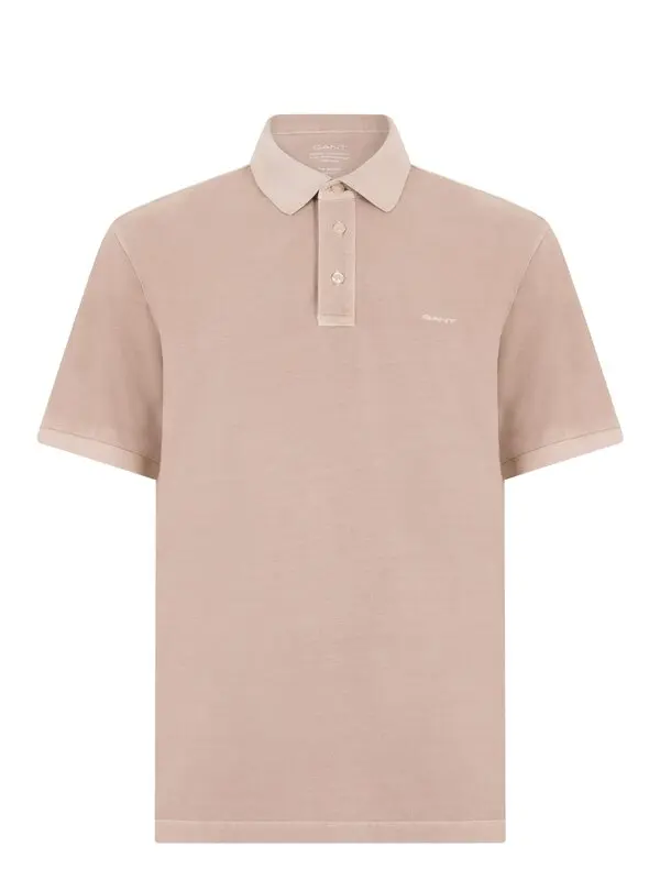 Gant Classic Short Sleeve Polo For Elegance Meets Comfort - Beige
