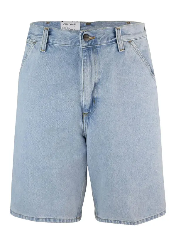 Carhartt Work In Progress 100% Cotton 'smith' Denim Shorts - Sky Blue