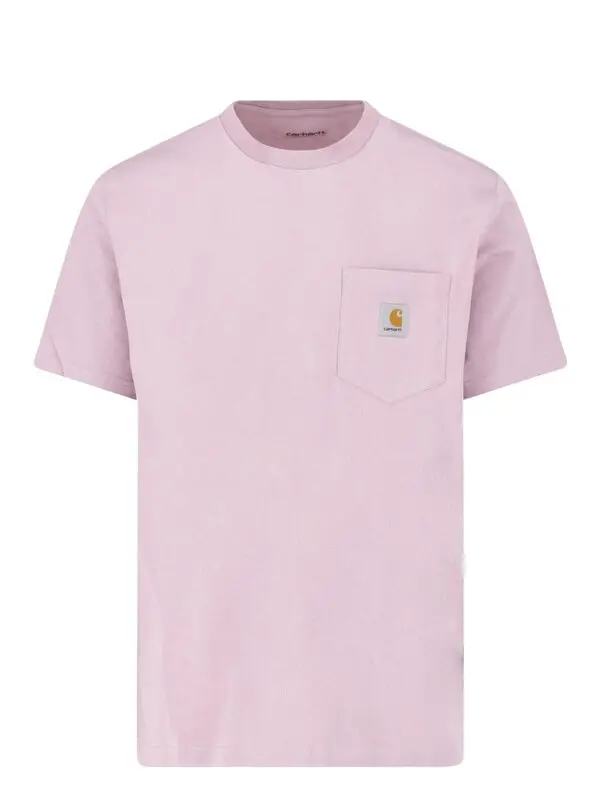Carhartt Work In Progress Short Sleeve Pocket T-shirt - Pink