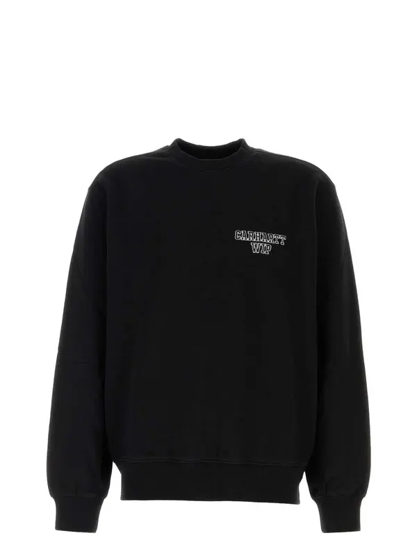 Carhartt Work In Progress Cotton Alumni Sweatshirt For - Black