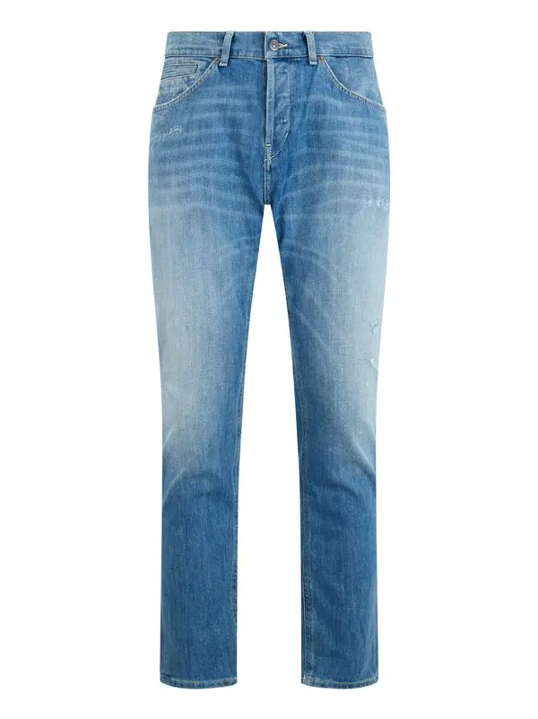DONDUP Skinny George Jeans With Contrast Stitching - Denim