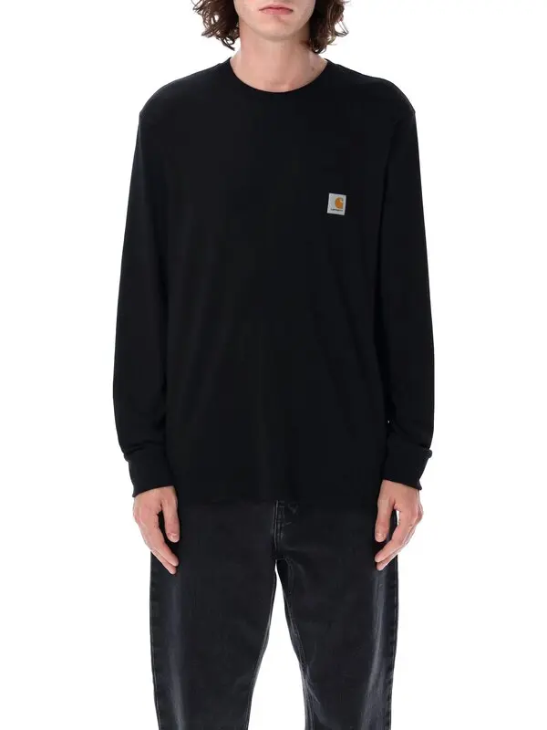 Carhartt Work In Progress Long-sleeve Pocket T-shirt - Black