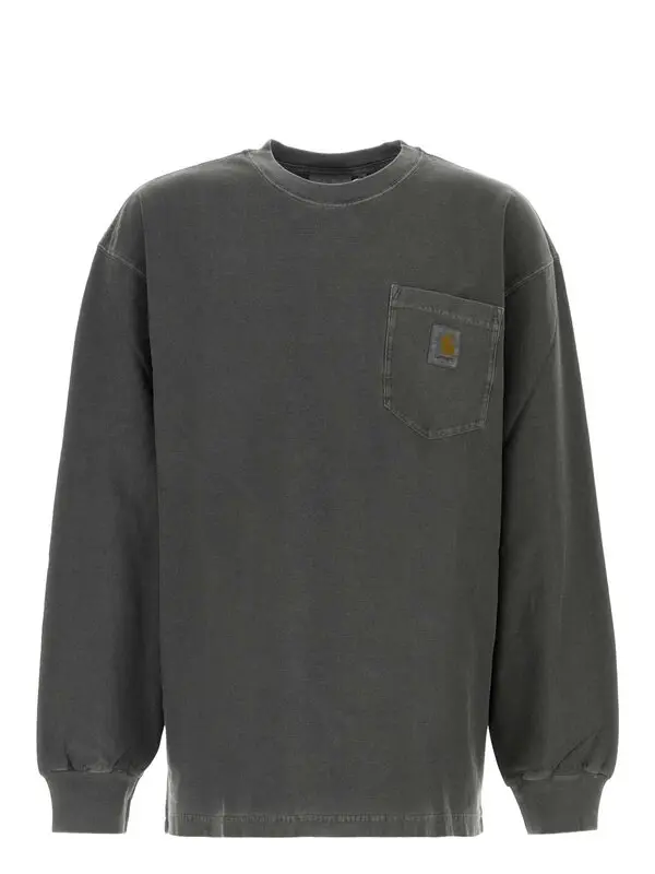 Carhartt Work In Progress Loose-fit Long-sleeve Pocket T-shirt - Grey