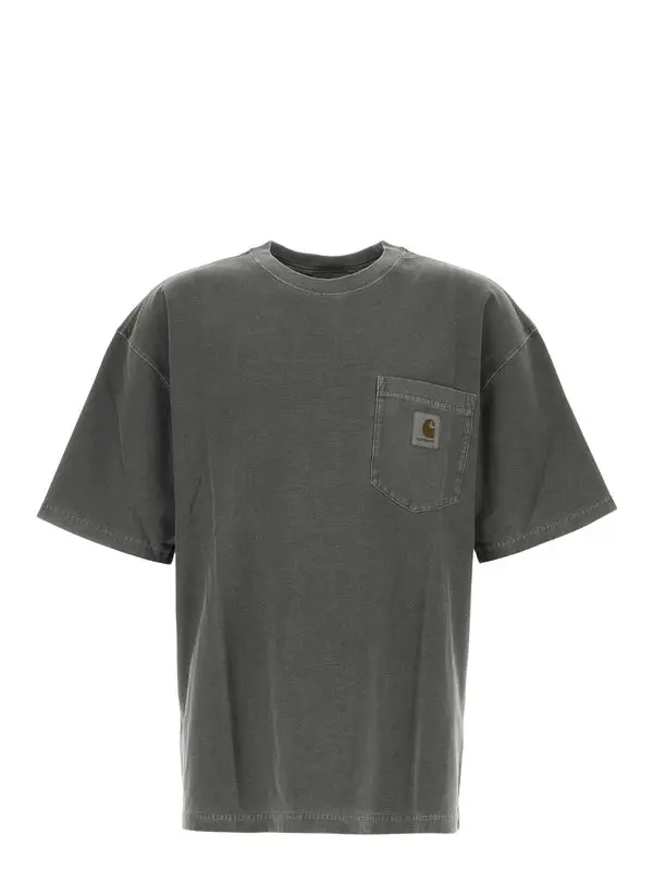 Carhartt Work In Progress Loose Pocket T-shirt In 100% Organic Cotton - Grey