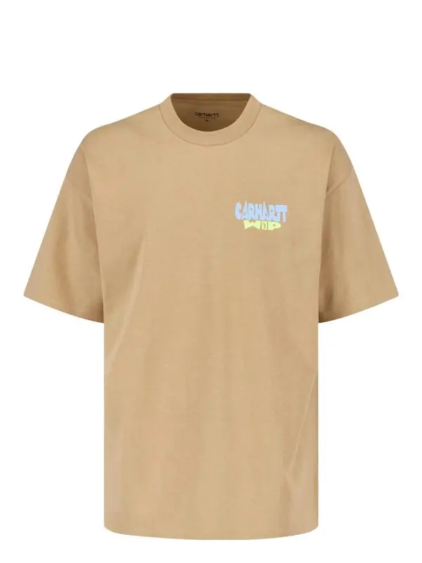 Carhartt Work In Progress Graphic Logo T-shirt - Beige