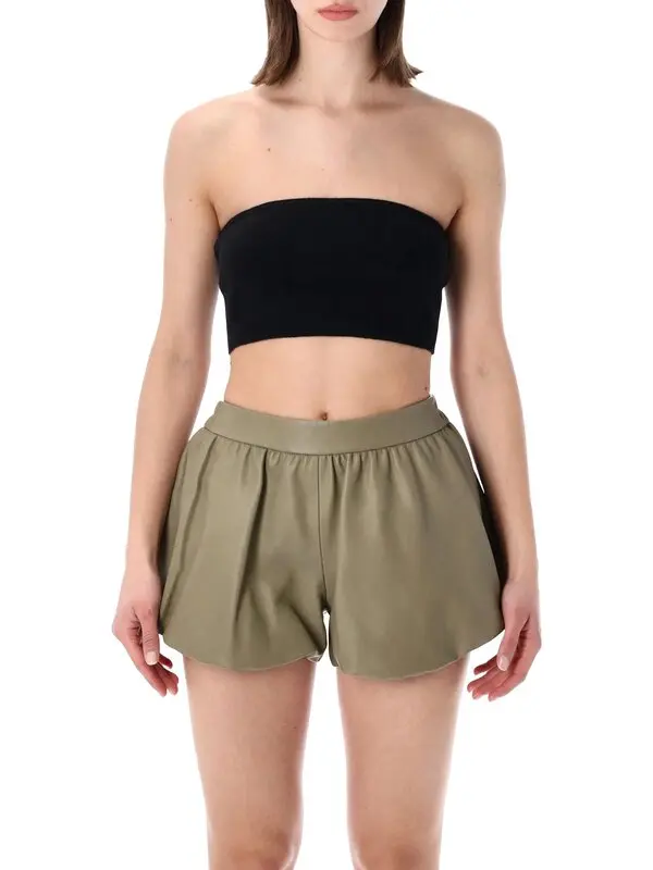 THE FRANKIE SHOP The Elsie Mini Tube Top In Minimal Knit - Nero