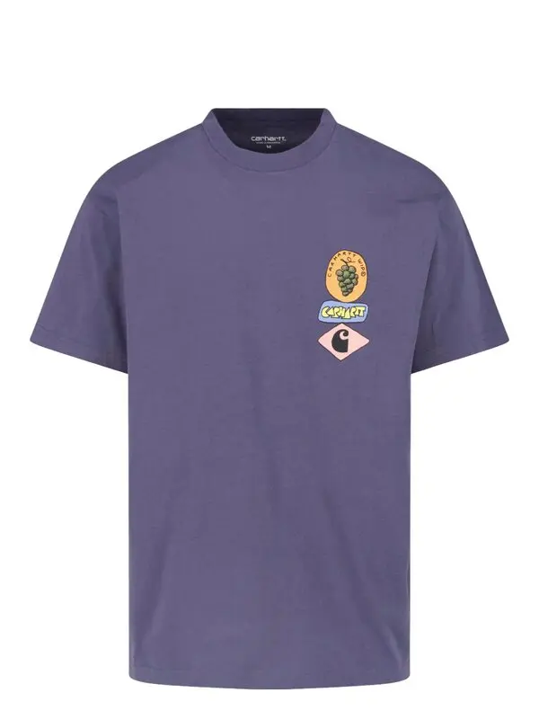 Carhartt Work In Progress Graphic Cotton T-shirt - Violet