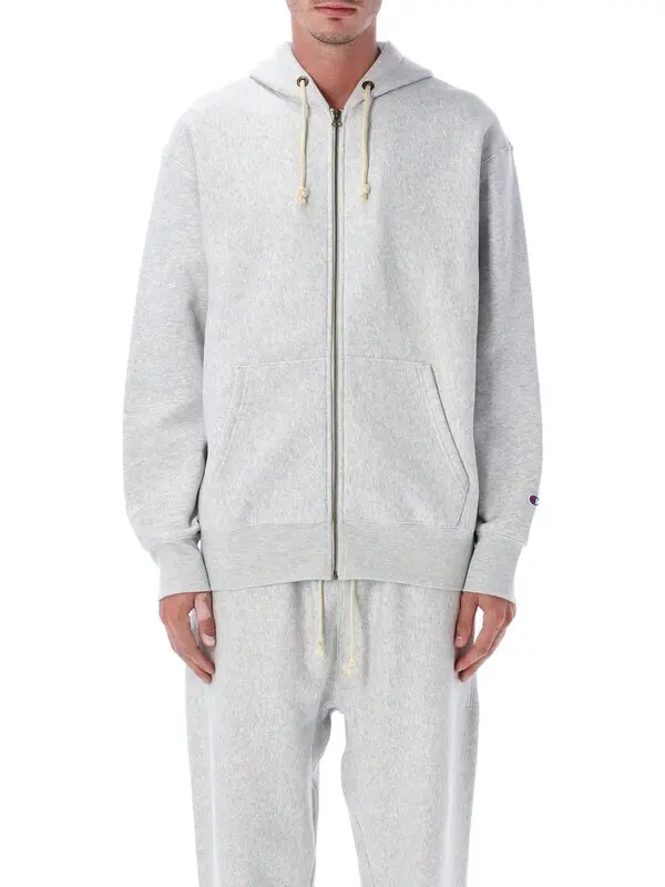 Champion Oversized Full-zip Hoodie Size - Grey